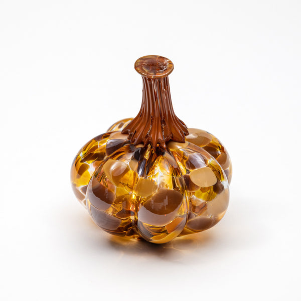 Maple And Mulberry Mini Organic Handblown Glass Pumpkin 2bglass