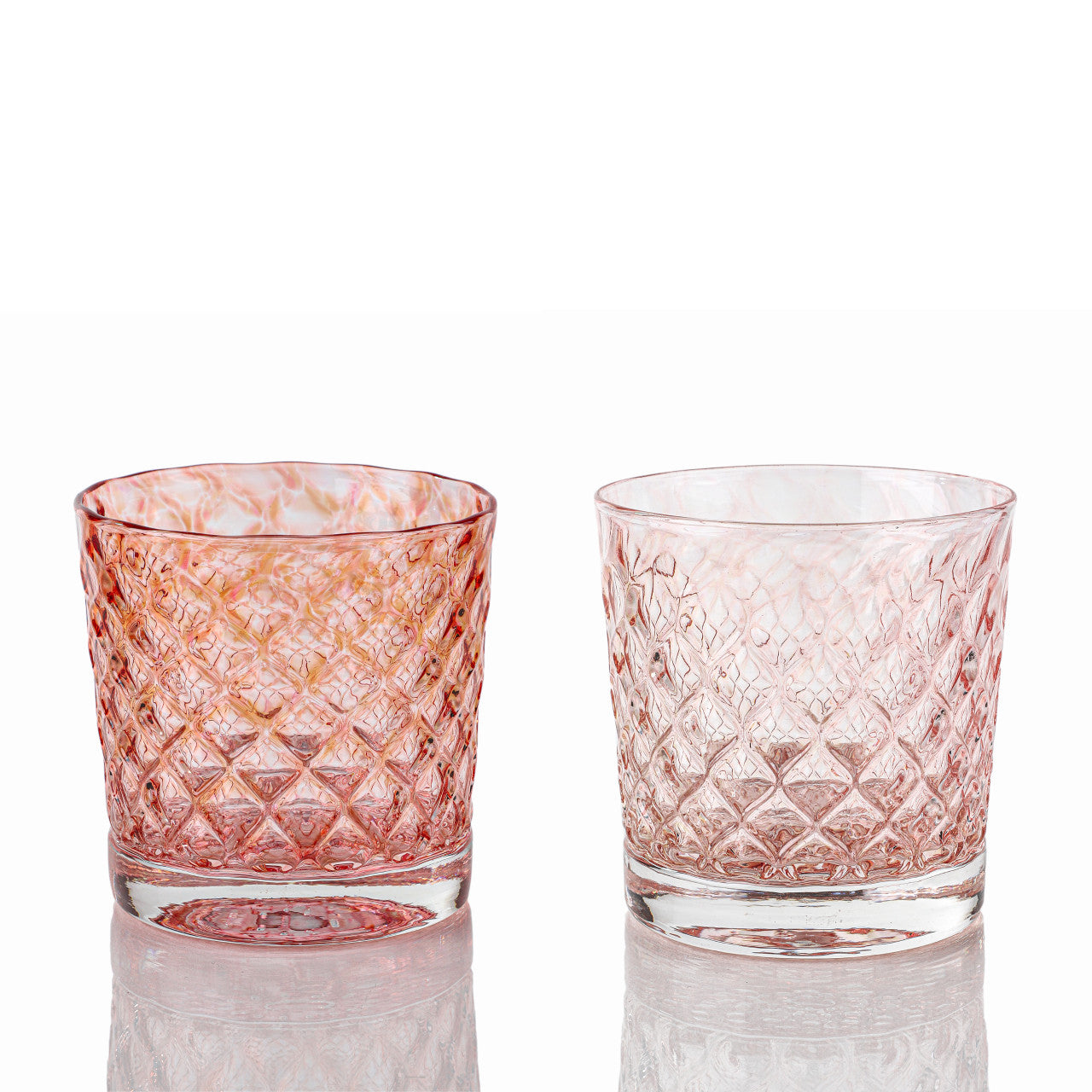 Grapefruit & Pink Lemonade Mindala Glass Set - 2BGlass